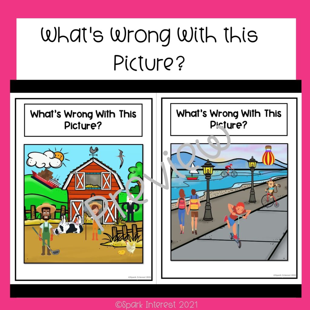 Silly Scene Pictures - Spark Interest with Sara