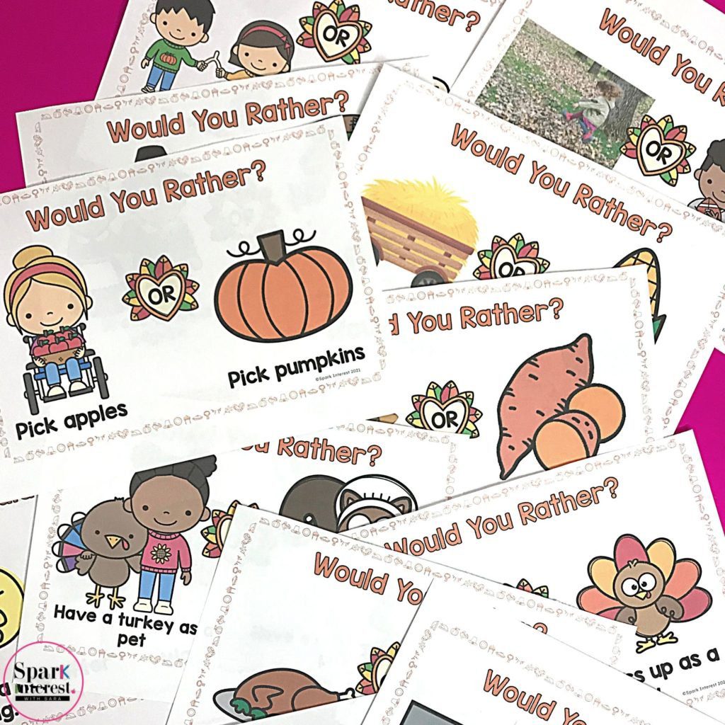 Preschool Thanksgiving Activities | BUNDLE - Spark Interest with Sara