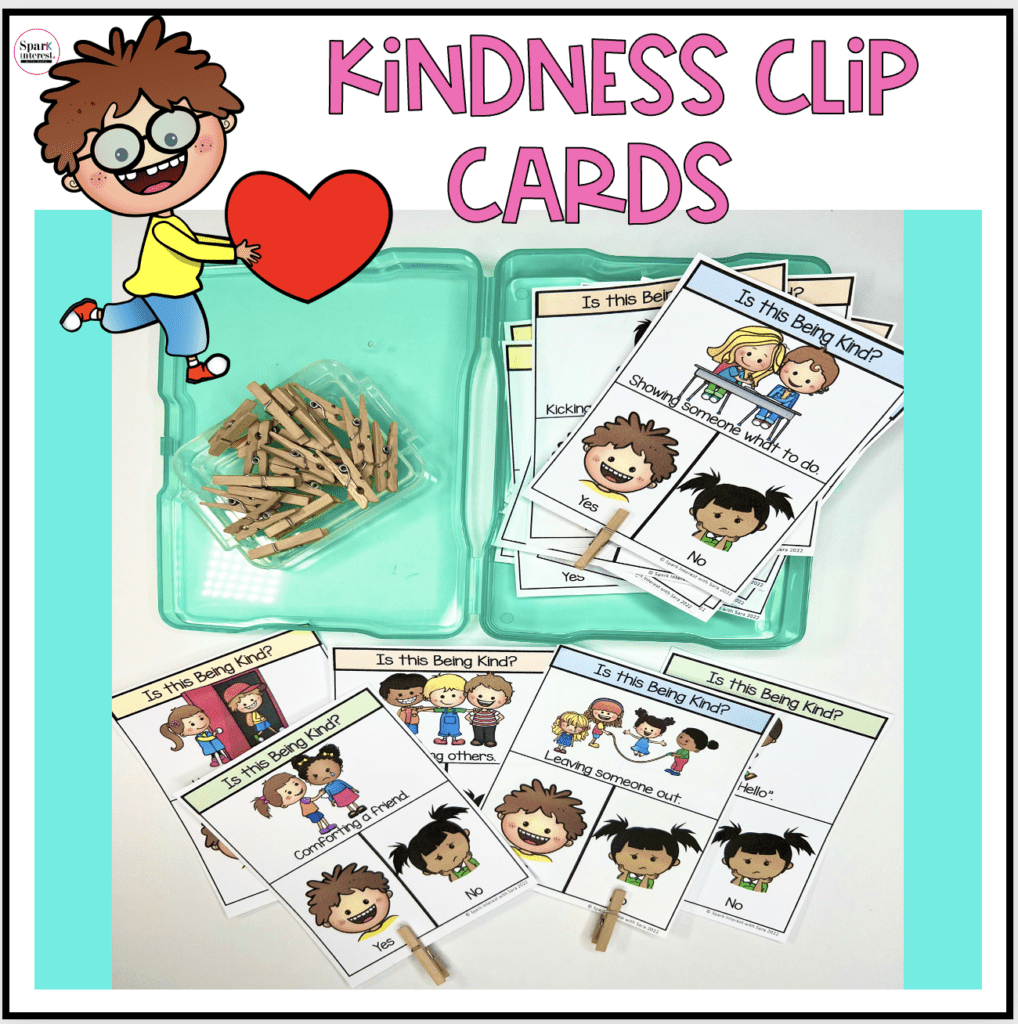 Kindness Clip Cards - Spark Interest with Sara
